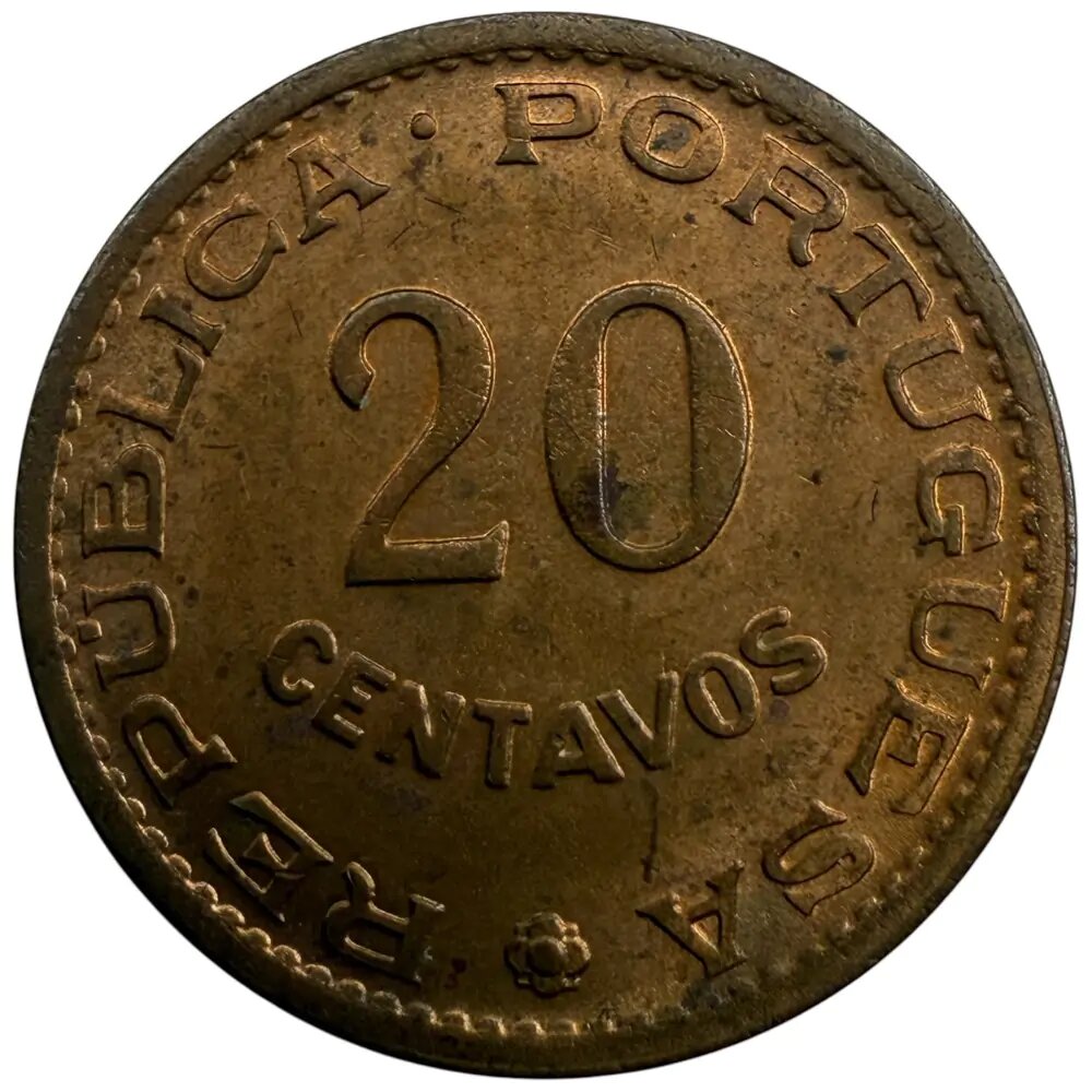 Тимор 20 сентаво 1970 г.