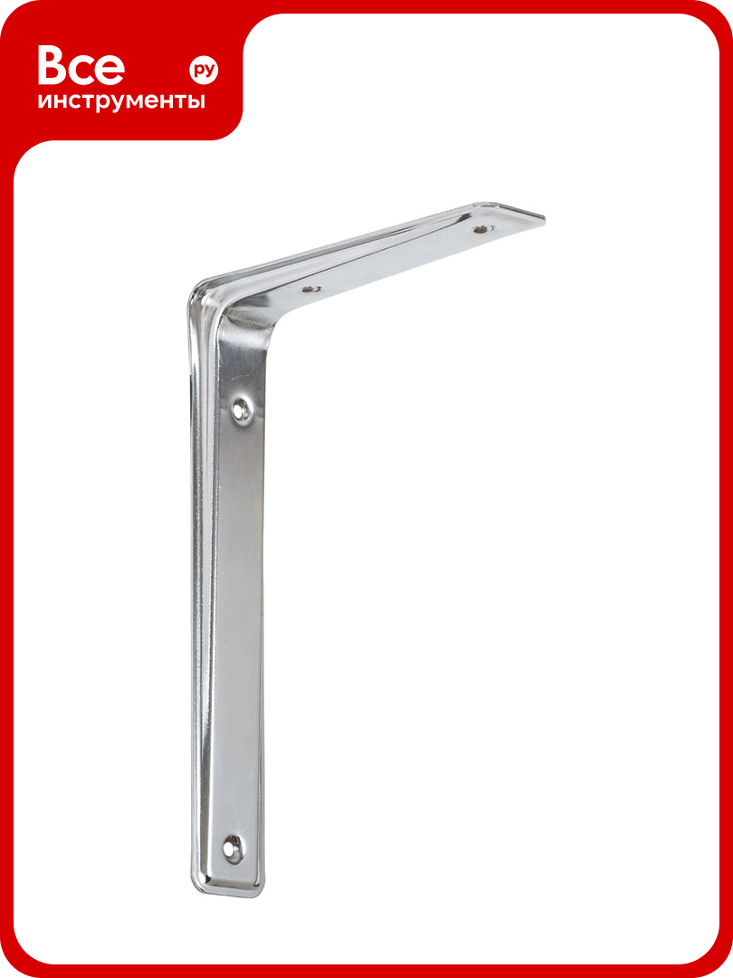 Кронштейн VORMANN 3-F 235х160х40 мм, оцинкованный, цвет: хром, 00165 235 C, 50 кг