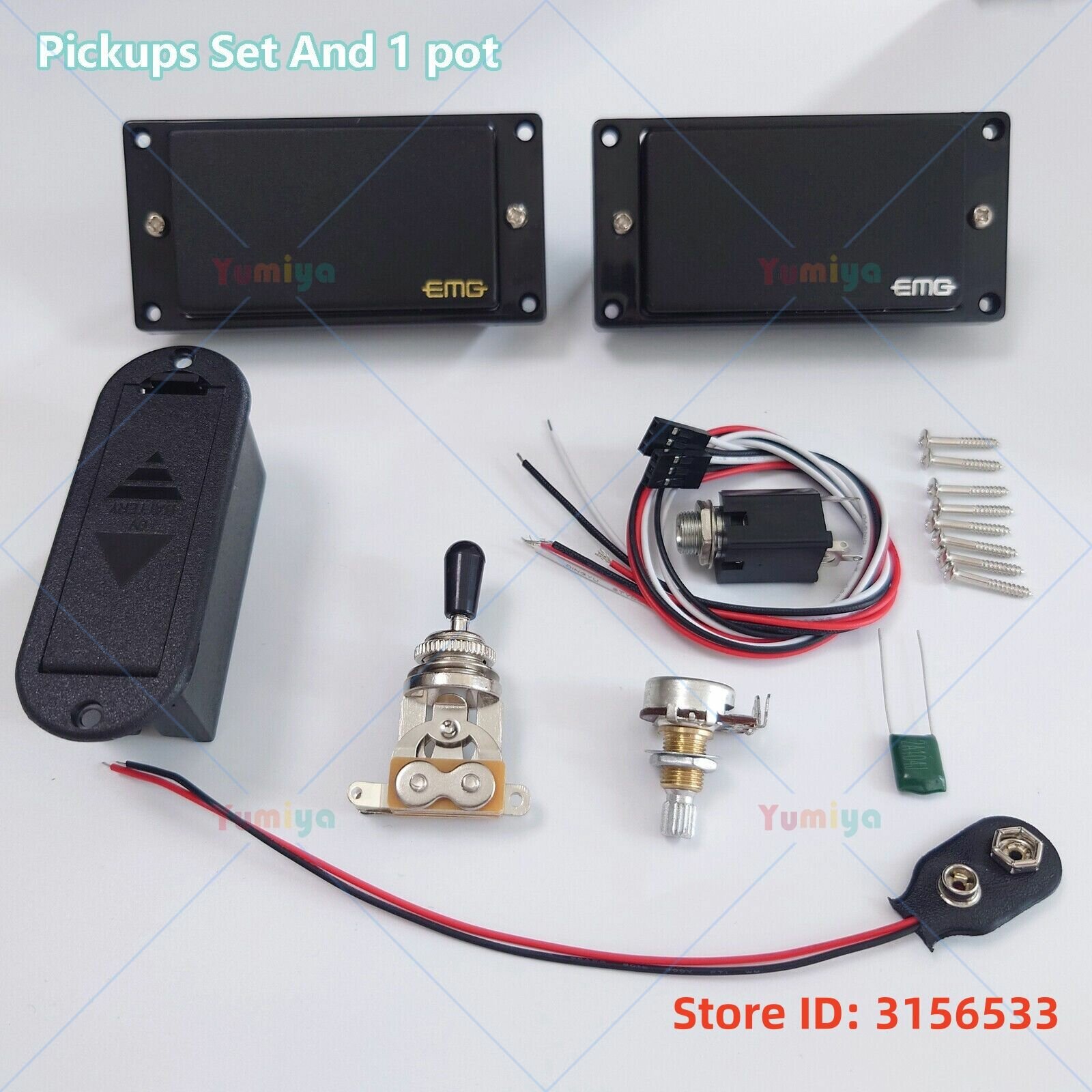 Звукосниматели для электрогитары EMG Активный звукосниматель Humbucker Активный источник питания от батареи 9 В Аксессуары для гитары