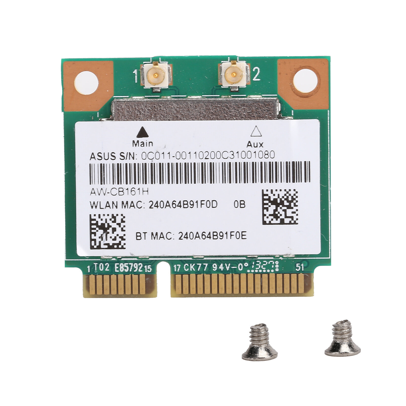 Wifi Module Mini PCIE 2.4/5.0GHz Bluetooth 4.0 AWCB161H 433Mbps 802.11a/B g/n/ac RTL8821AE
