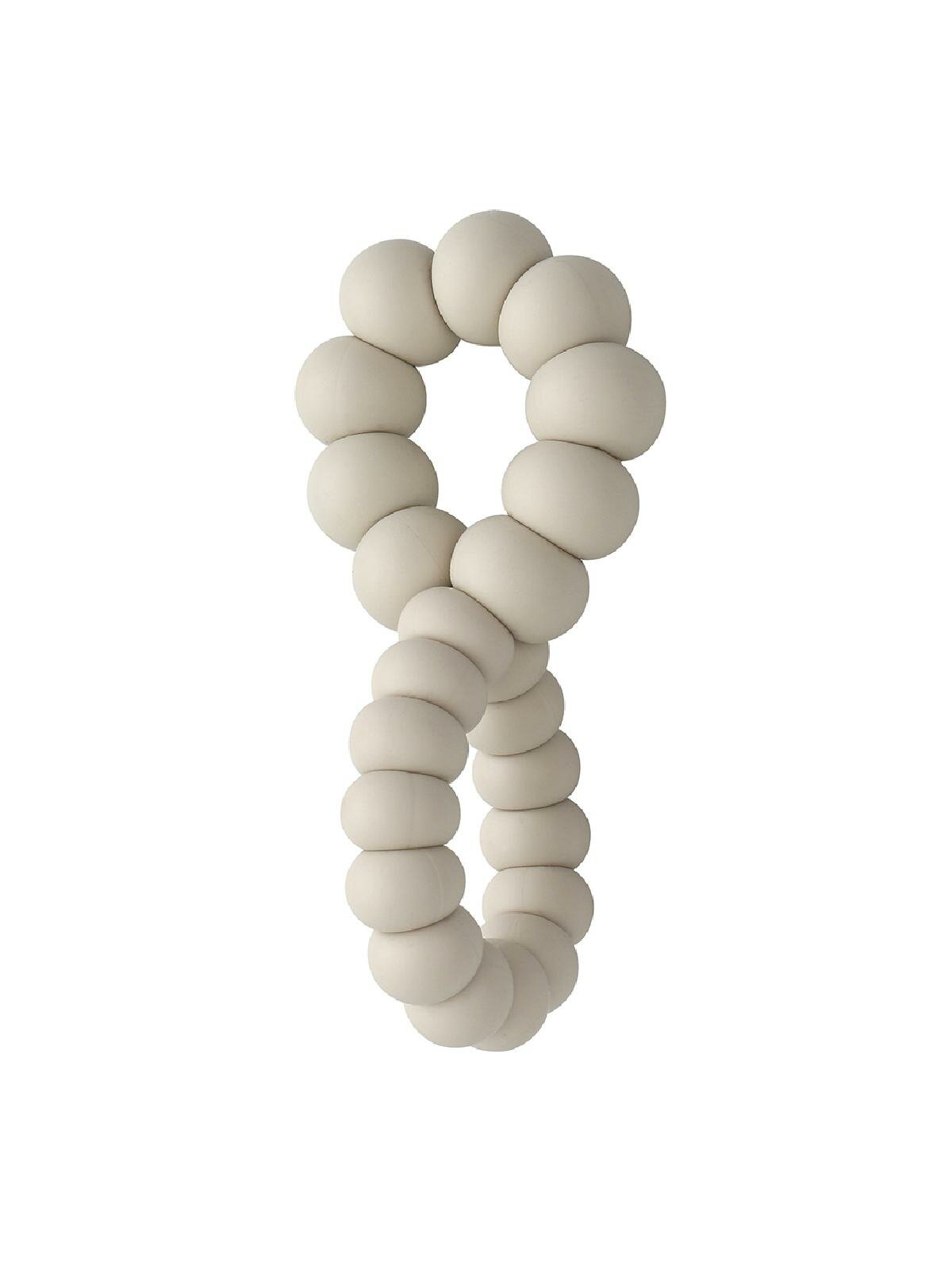 8-Shaped Food Grade Silicone Beads Baby Teether Nursing Chewing Teething Toy Pacifier Chain Accessories Pendant BPA Free Molar Soother for Newborn Infant Shower Gifts