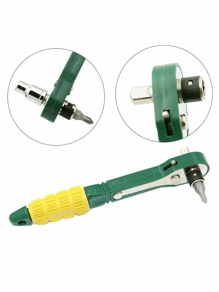 Ключ-трещотка Quick Ratchet, торцевой ключ 6,35, пневматическая отвертка с головкой 1/4 дюйма
