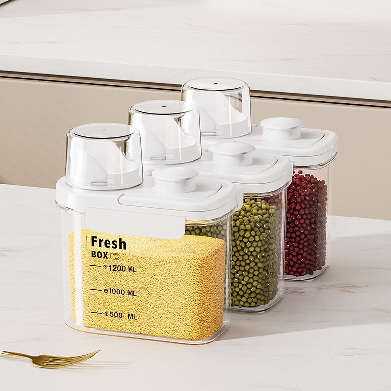 Банки для хранения Mu Shenhuo, цельное зерно, герметичные, влагостойкие, 3шт