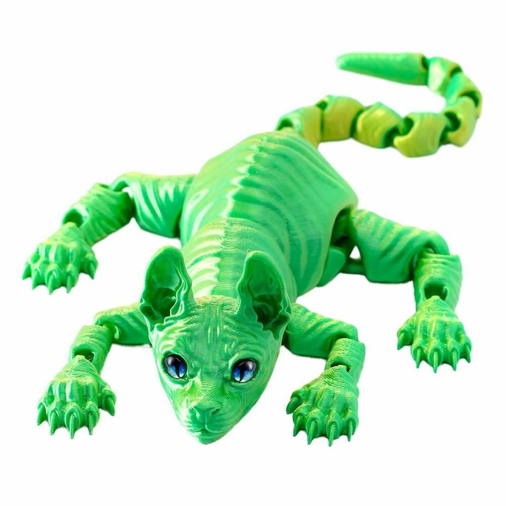 Сфинкс Котик Подвижный, Игрушка Антистресс, 3D-печать