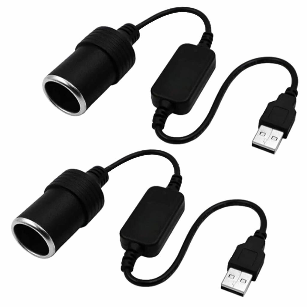2PCS USB-адаптер 5V в 12V для авто