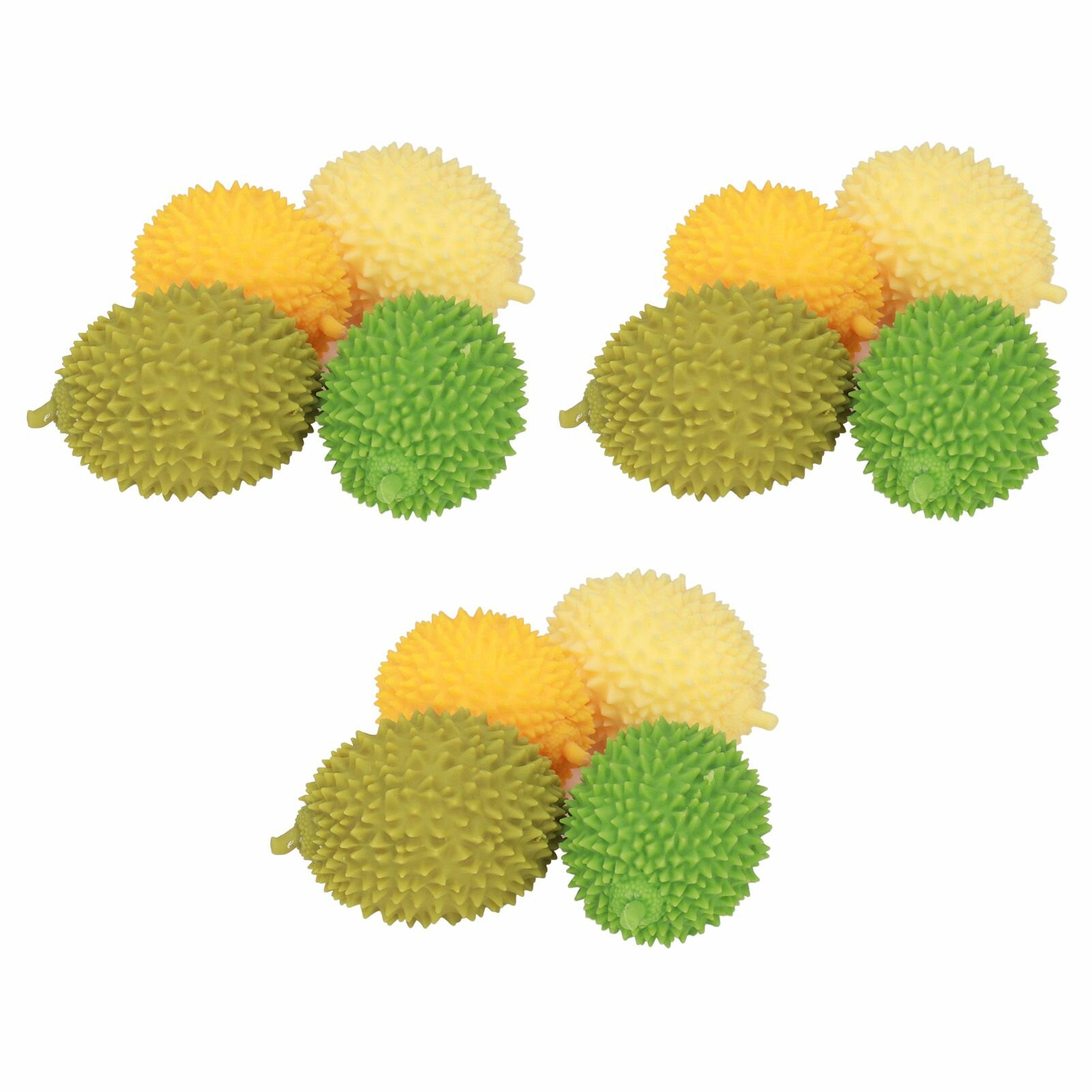 Набор антистрессовых мячей в форме дуриана, 12 штук, из мягкого TPR-резины, для детей и взрослых от 3 лет