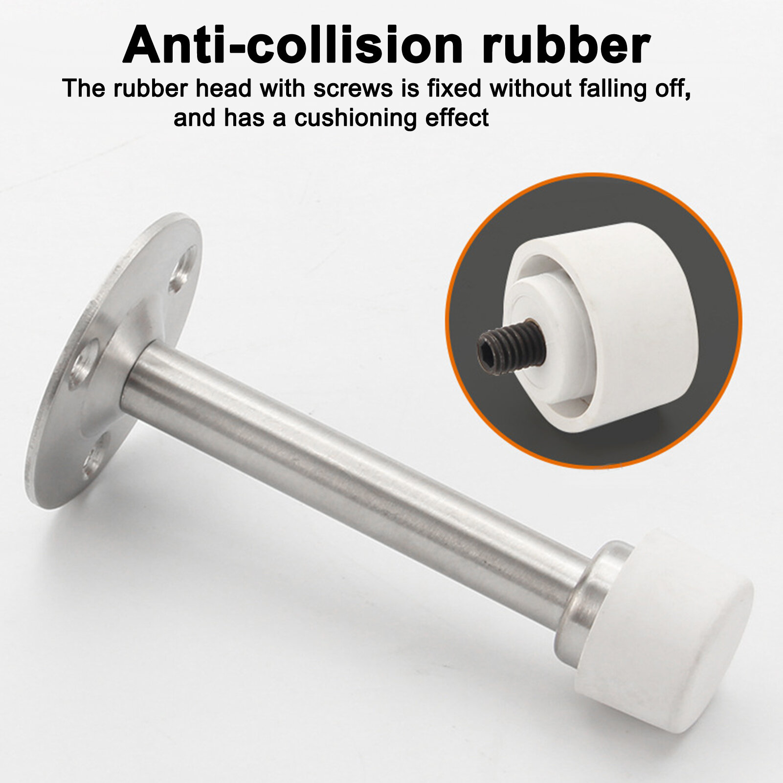 Aixin Держатель двери напольный, ограничитель, стоппер интерьерный, дверной упор, настенный, без перфорации