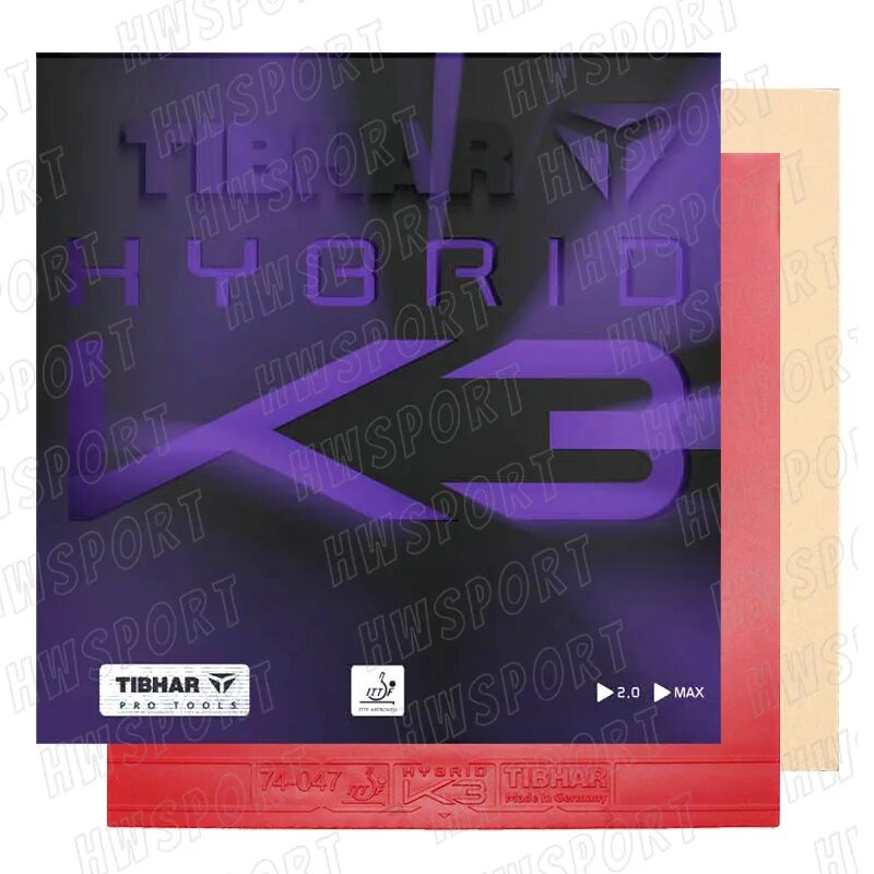 Резина для настольного тенниса TIBHAR Hybrid K3 K3-red max