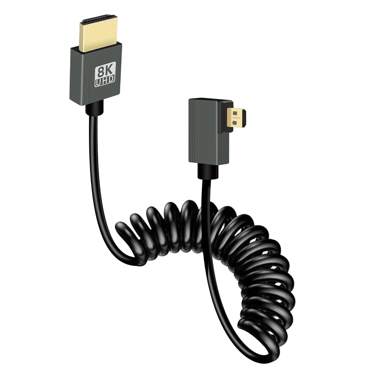 JoniSerl кабель Micro HDMI-HDMI 8K Left Angle