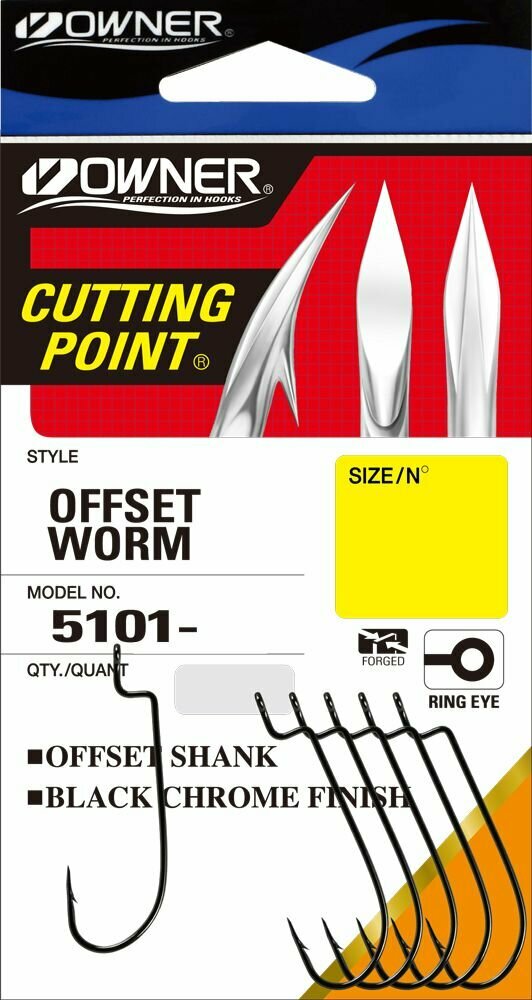 OWNER Крючок Offset Shank BC №5/0 5шт