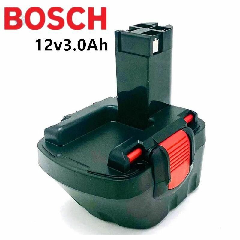 Аккумулятор Bosch 12V 3.0Ah Ni-Cd для шуруповерта, совместимый с GSR 12-2, PSB 12 VE-2, PSR 12-2, обоймовый, долговечный