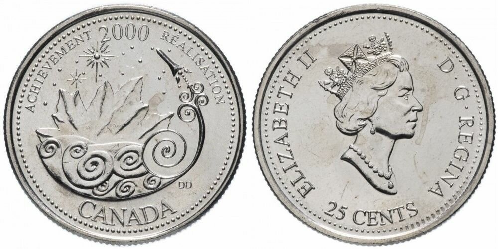 Канада 25 центов, 2000 Достижения