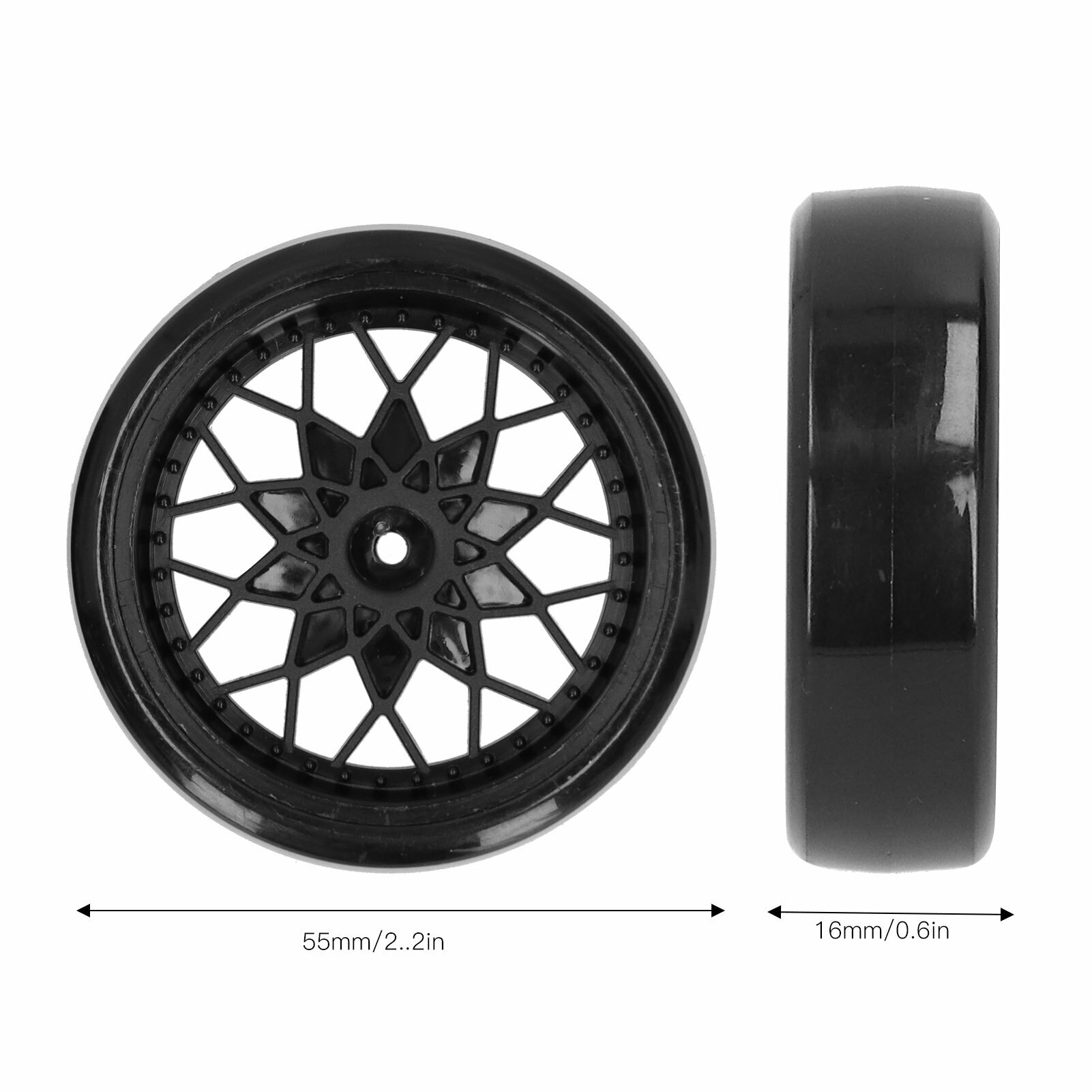 4 шт, набор автомобильных шин с дистанционным управлением, металлический мост, аксессуар для WPL D12, модель микрогрузовика Carblack