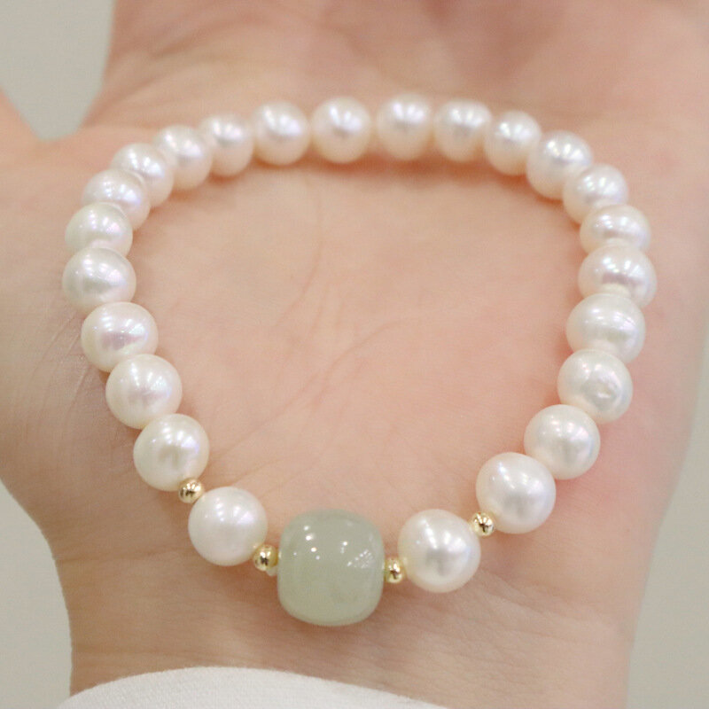 Браслет для гадания, YM Mall из и нефрита Камень Привлекает спокойствие и удачу