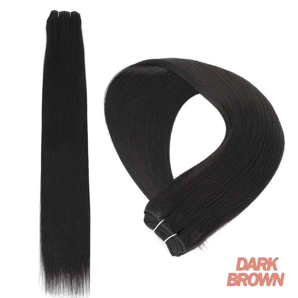 Синтетические пучки для наращивания lulalatoo 30 дюймов кофейно-оранжевые прямые 200г