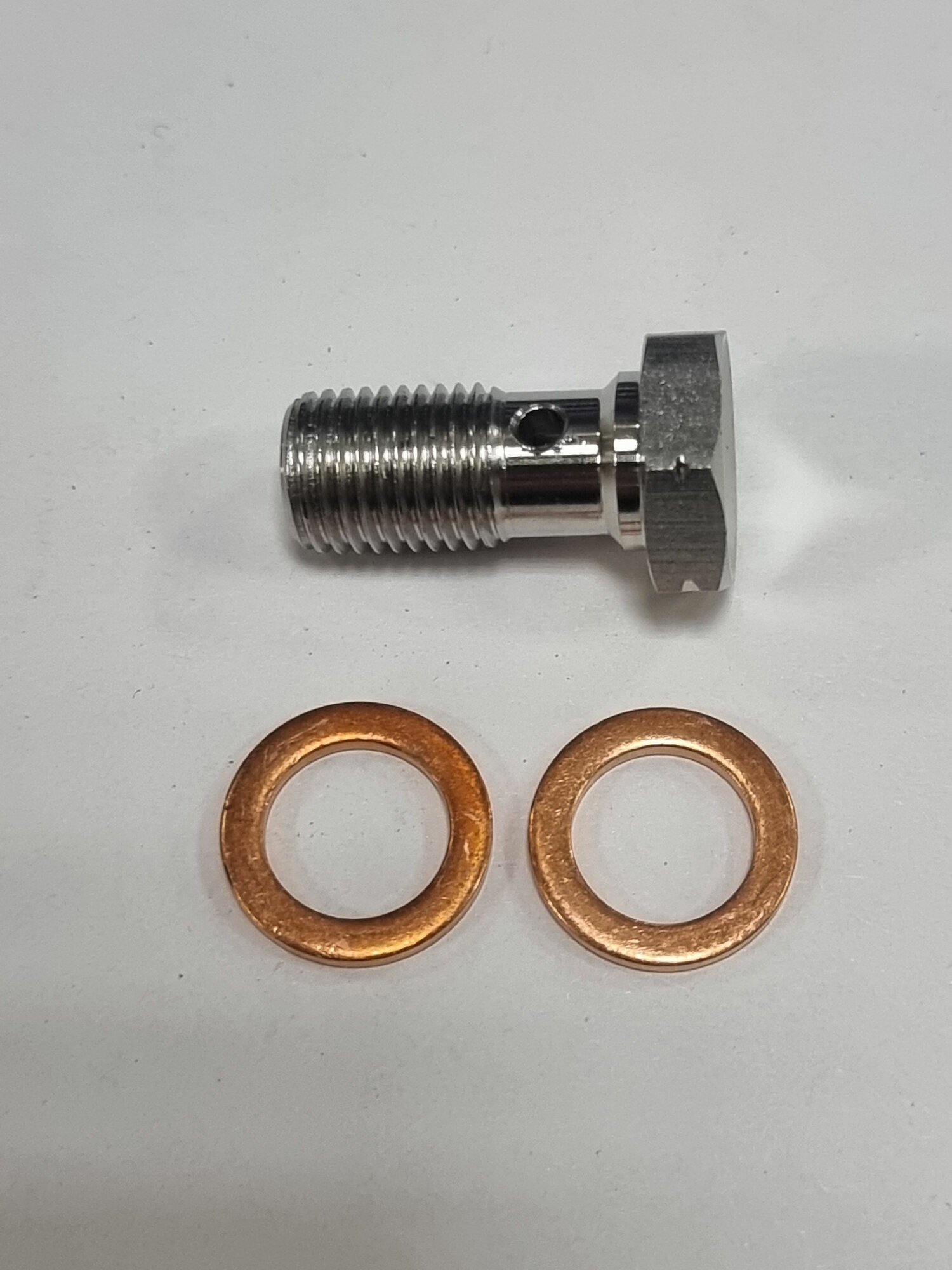 Банджо-болт an3 3/8-24 нержавеющая сталь