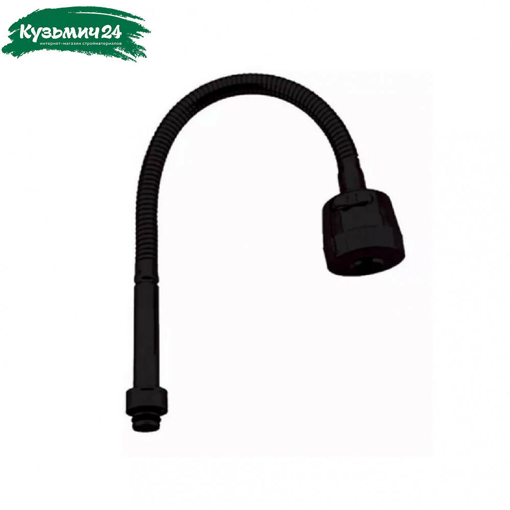 Излив для кухонного смесителя Frap F7310-6, гибкий, 41 см, черный