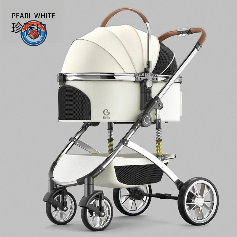 Колёса для клетки домашних животных, тележка-перевозка для кошек и собак до 15 кг, складная лёгкая рама, вентиляция, тормоз, прогулки и поездки