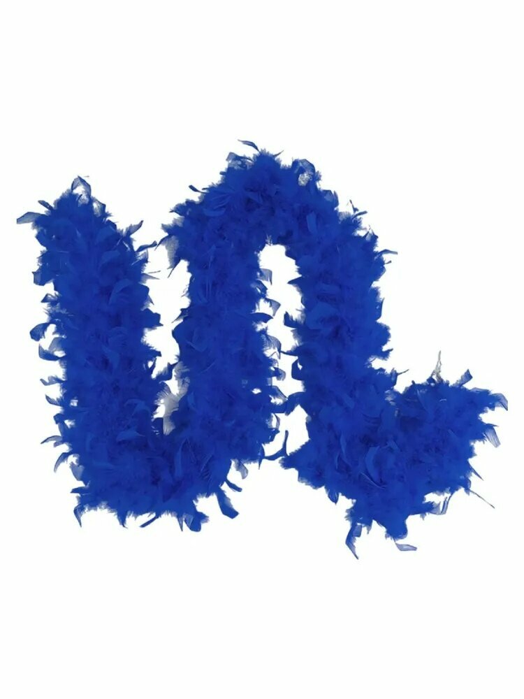 Утолщённая перьевая лента - синий