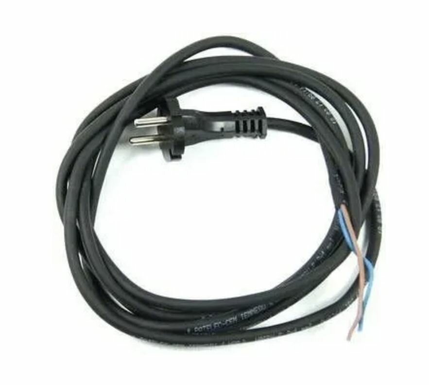 Makita Кабель сетевой резиновый 2х1мм 4 метра, 665889-9 665890-4, Оригинал