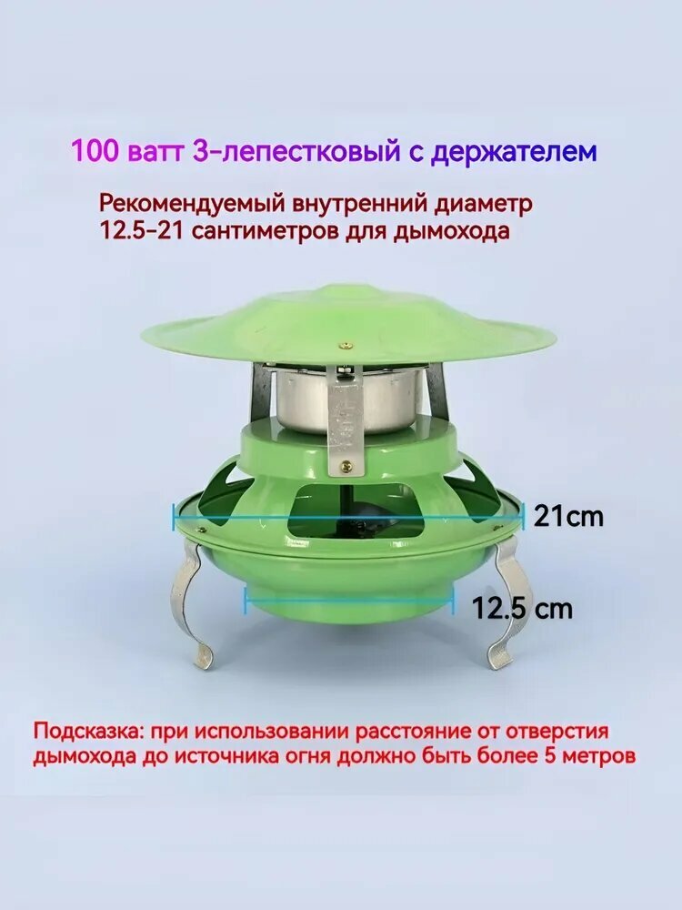Дымосос для дымохода и камина, Автоматический удалитель дыма, Тягодутьевая машина, Усилитель тяги, Для печи, бани, гаража (220)