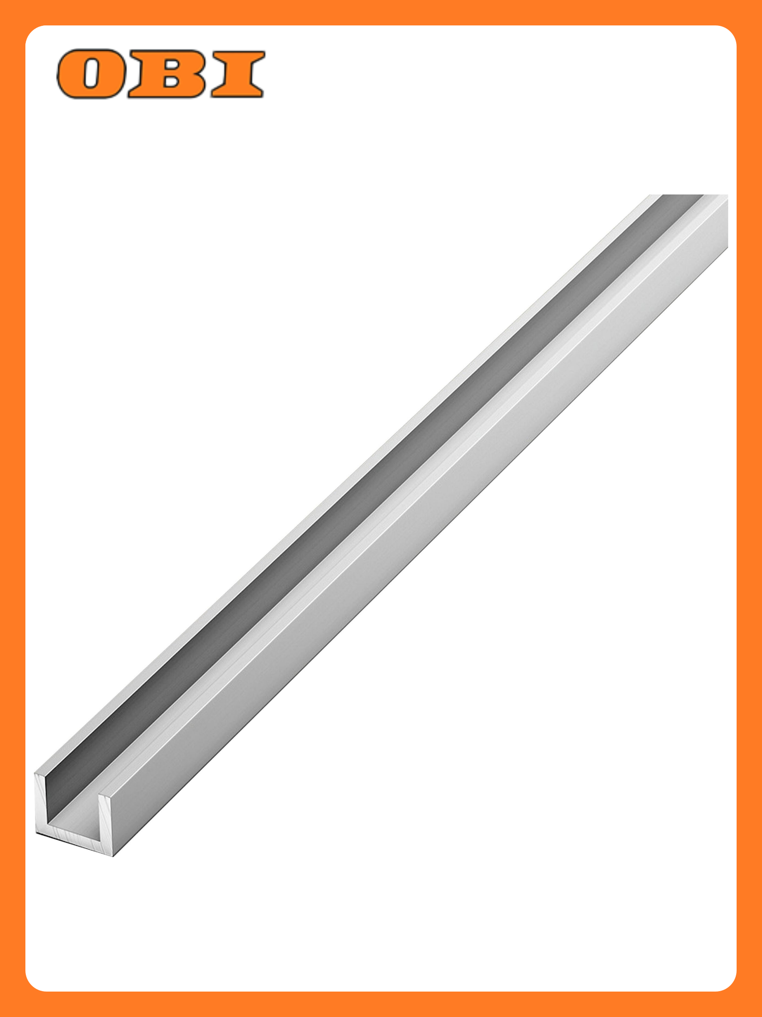 Швеллер лука серебро 1000х8х1,5 мм