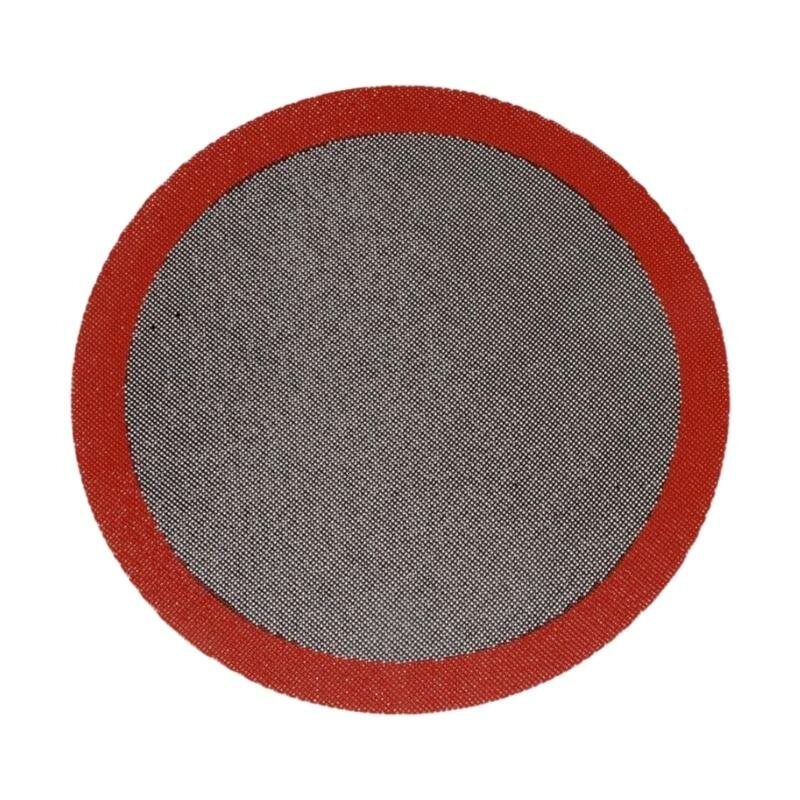 Силиконовый коврик для выпечки с армированием из стекловолокна, Круглый черный фон