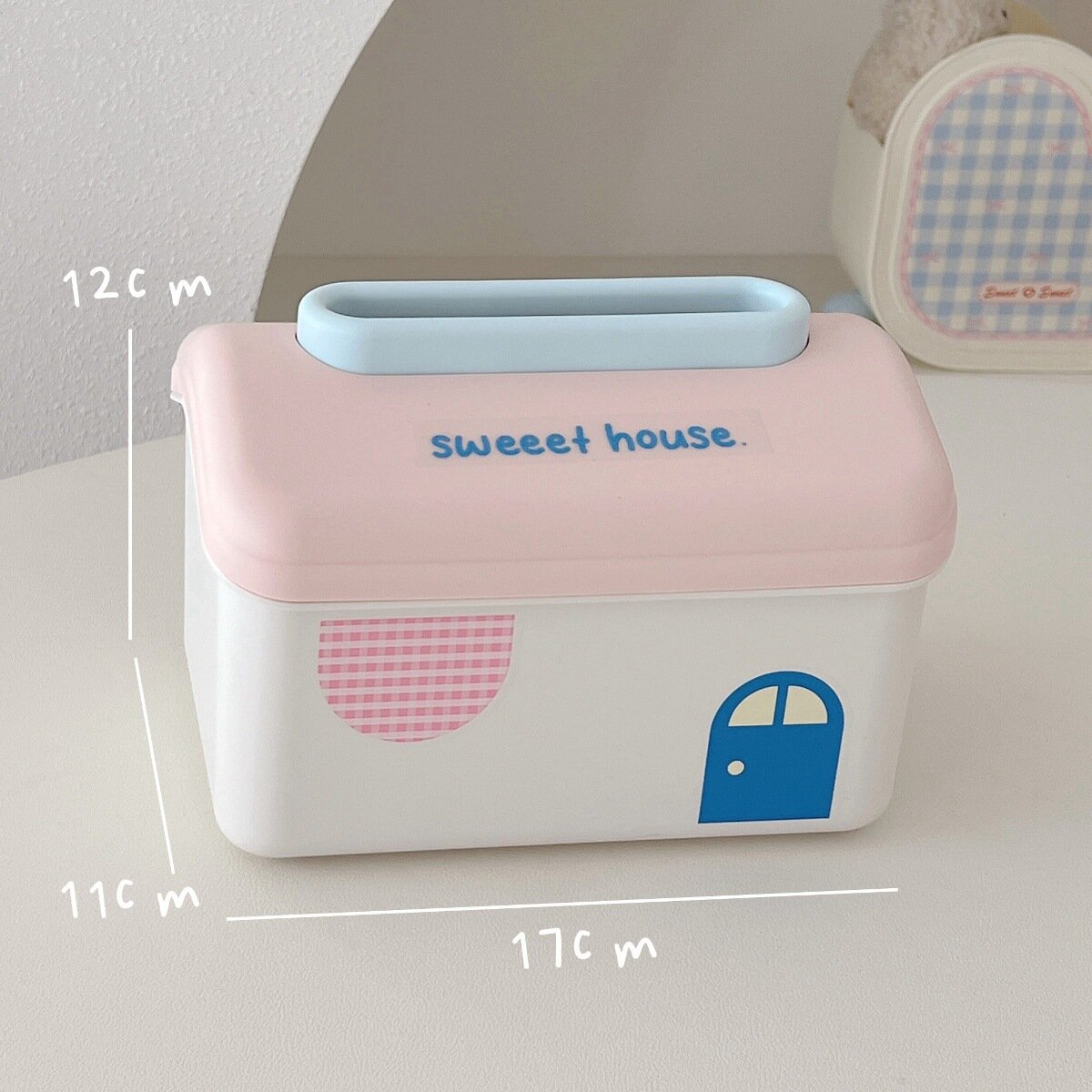 2025 Новая модель маленькой настольной коробки для салфеток для дома, гостиной, кофейного стола, весенняя коробка для салфеток, милый настольный органайзер для мелочей