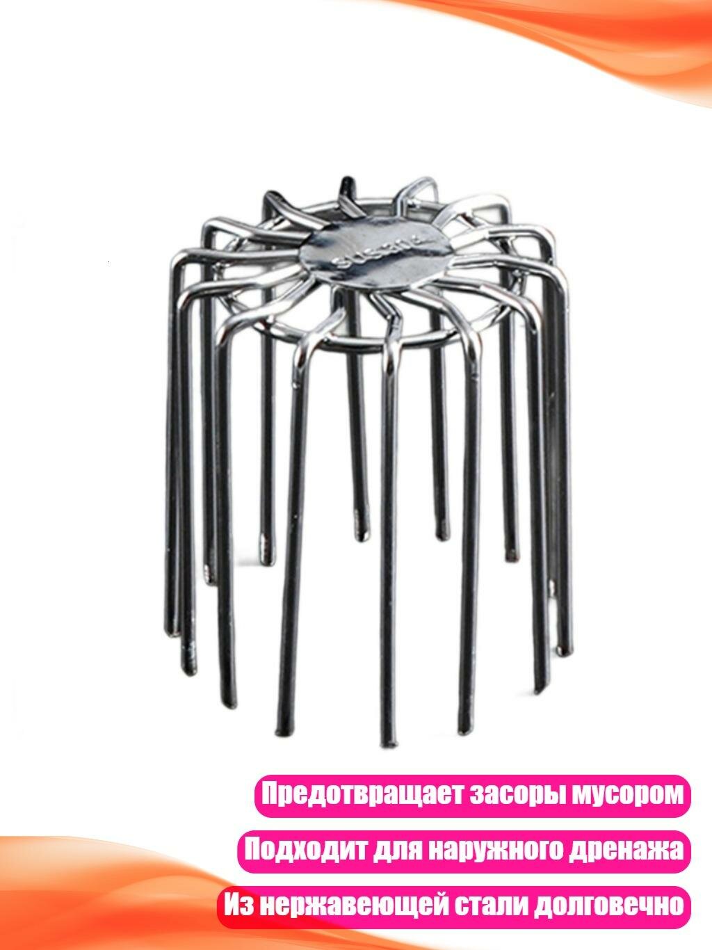 Сетка из нержавеющей стали для слива на балкон, 75mm