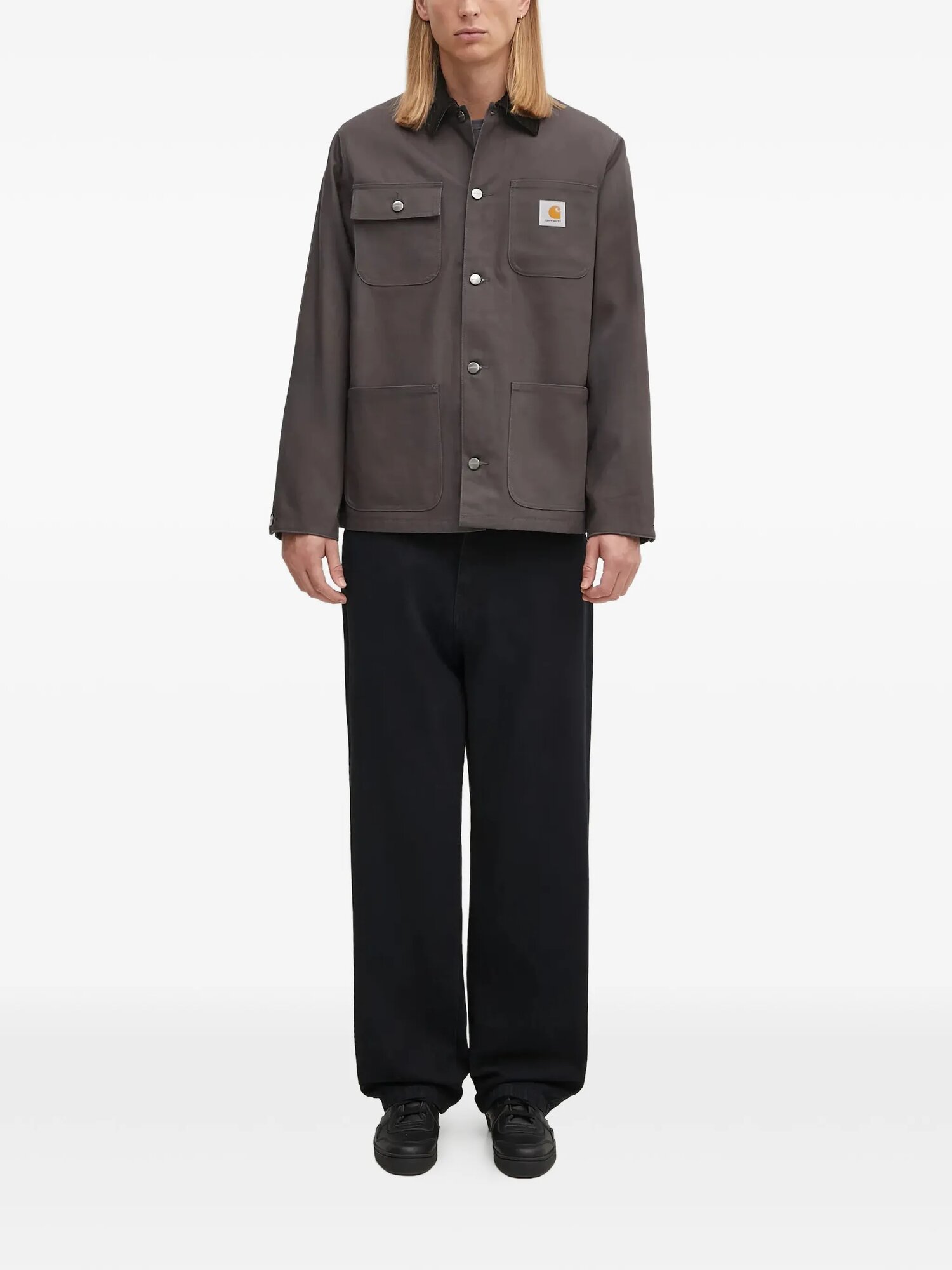 Рубашка Carhartt WIP Michigan, размер 48, grey — фото 1