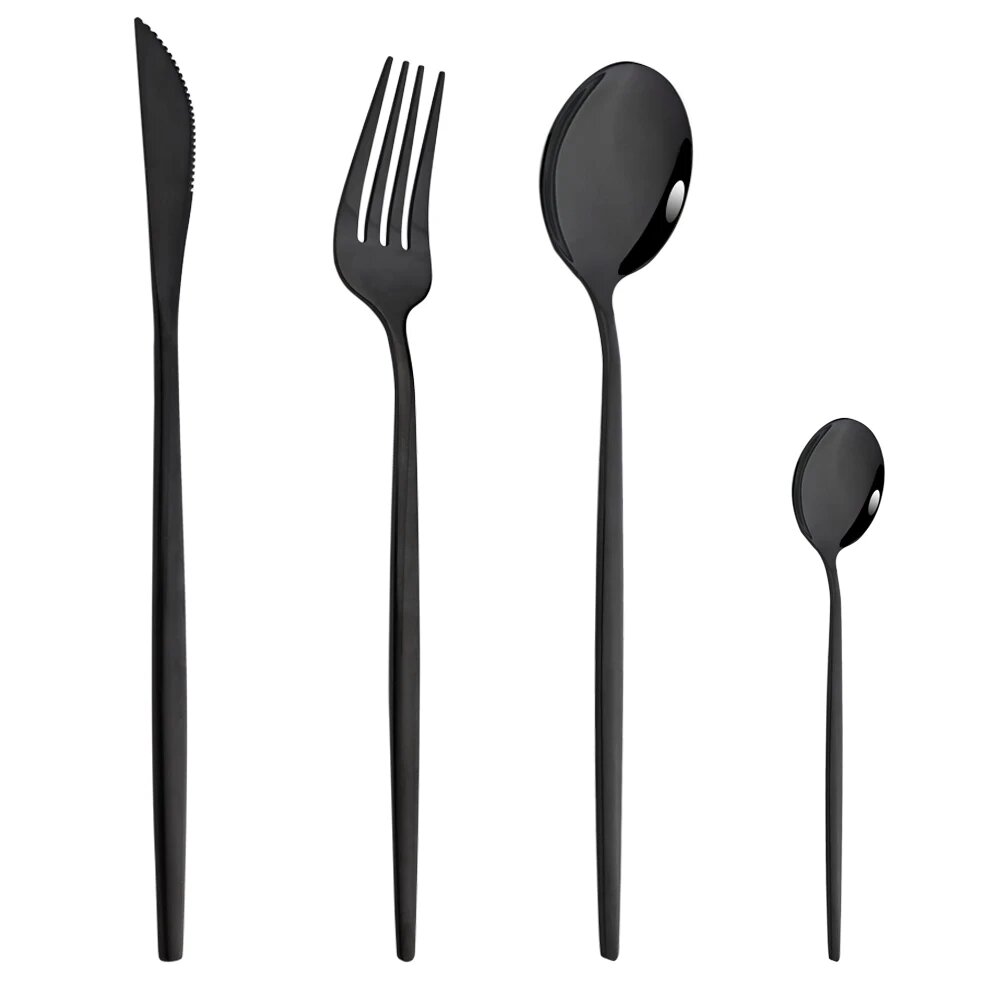 Drmfiy розовый, серебристый набор столовой посуды из нержавеющей стали, вилка, нож, суп, ложка для льда, набор столовых приборов в стиле вестерн, набор кухонного серебра