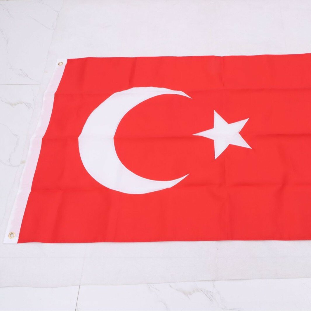 В наличии 210D Оксфордская ткань Водонепроницаемый мексиканский вышитый флаг 90*150 см Сращенный мексиканский флаг