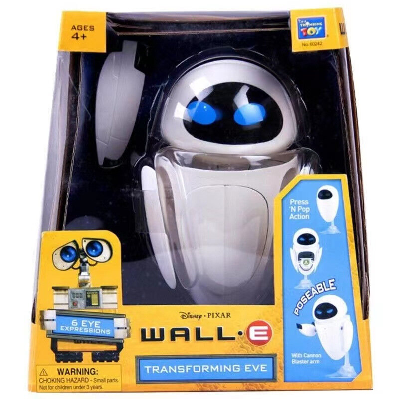 Подлинный робот Disney Wall-E WALLE EVA Eva, модель с несколькими выражениями, украшение, игрушечная фигурка