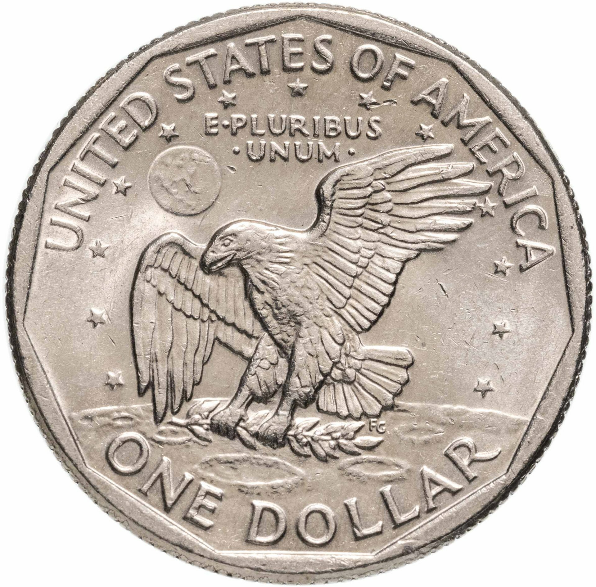 США 1 доллар dollar 1979 D "Сьюзен Энтони" знак монетного двора "D" - Денвер, Медь, в сохранности XF-AU