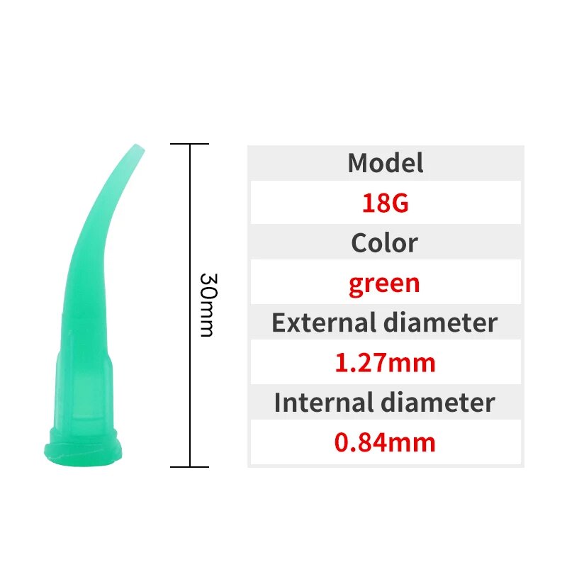 Игольчатые иглы для клея 50 шт. 14-30G 18G 50Pcs