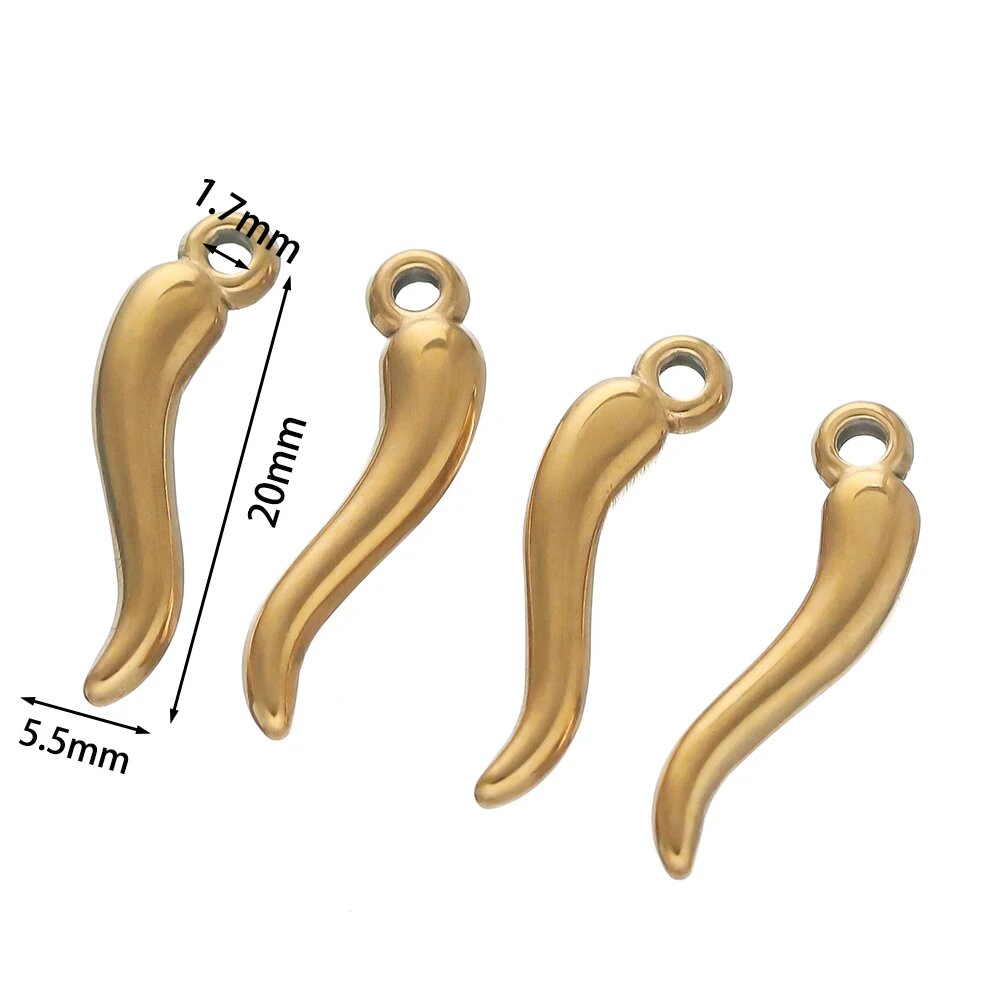 Подвески "Перец Чили" Gold L, 5 шт.