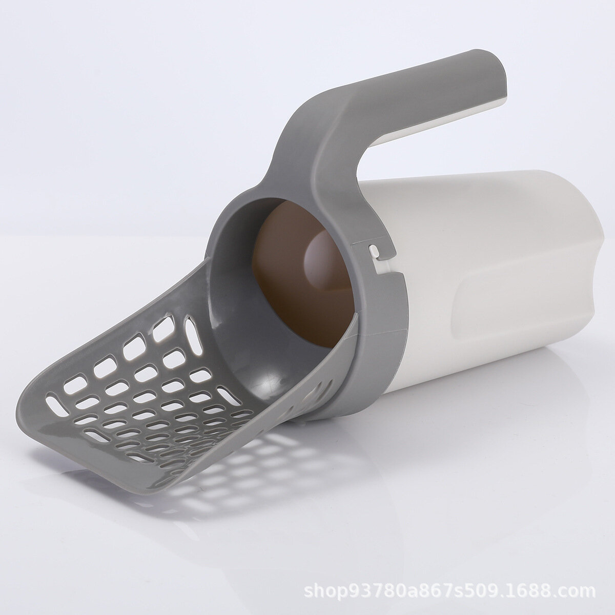 Кошачьи принадлежности: универсальный портативный совок для кошачьего туалета со встроенными мусорными пакетами, автоматический набор для уборки экскрементов