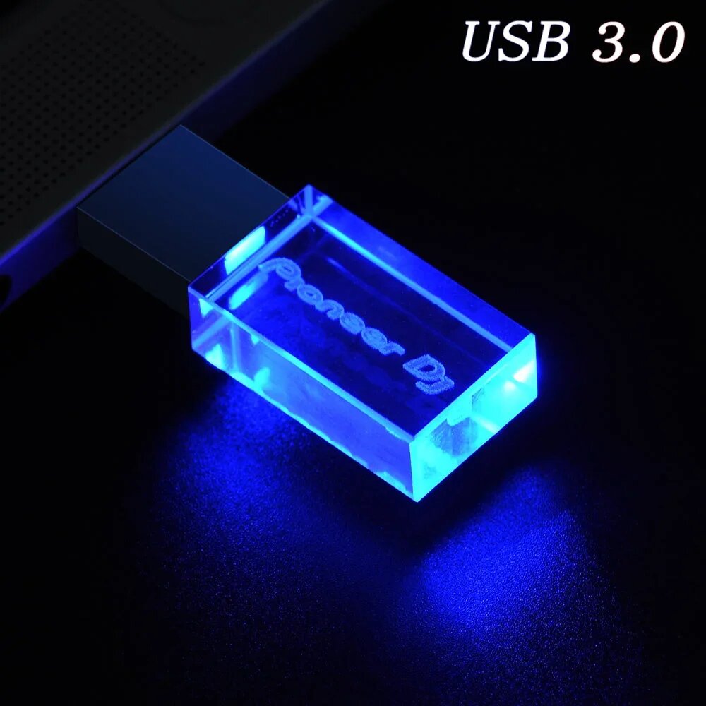 Pioneer DJ Flash Drives 64 ГБ 128 ГБ, USB 3.0-Blue LED