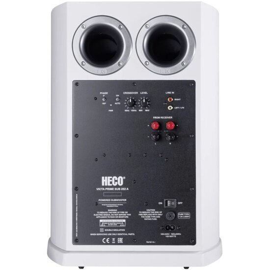 Сабвуфер Heco Victa Elite Sub 252 A, White — фото 1