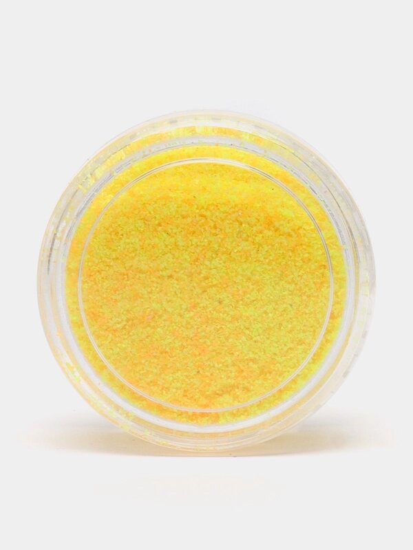 Бархатный песок, меланж, для маникюра, дизайна ногтей, цвет желтый, посыпка, песок