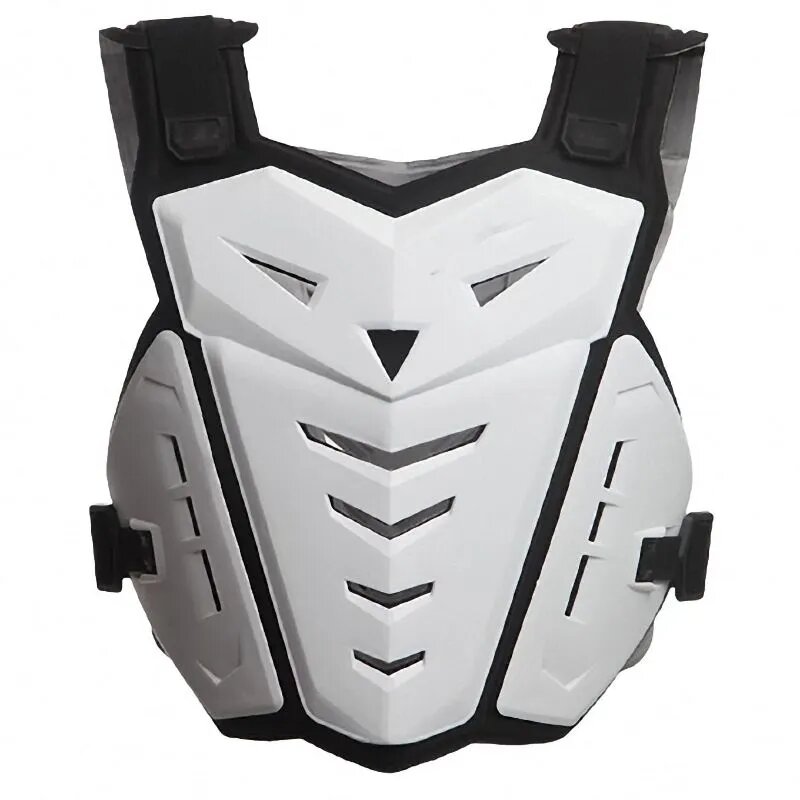 Мотозащита белого цвета для мужчин, защита груди и спины, мотоэкипировка