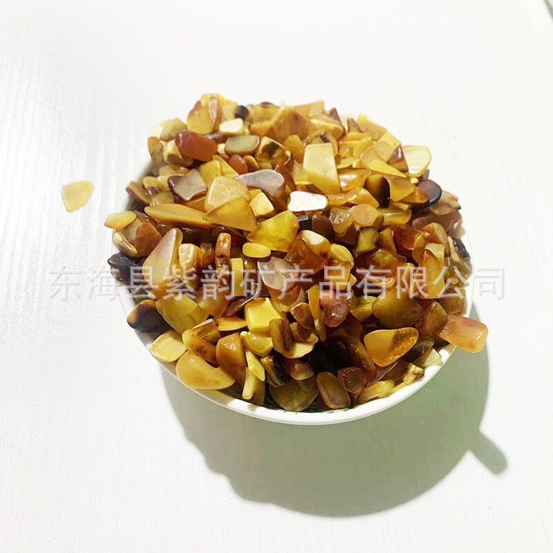 Оптовая продажа натурального кристаллического гравия: розовый, фиолетовый, желтый кристалл, разноцветный кристалл для украшения аквариумов и цветочных горшков, размагничивающий кристаллический гравий.