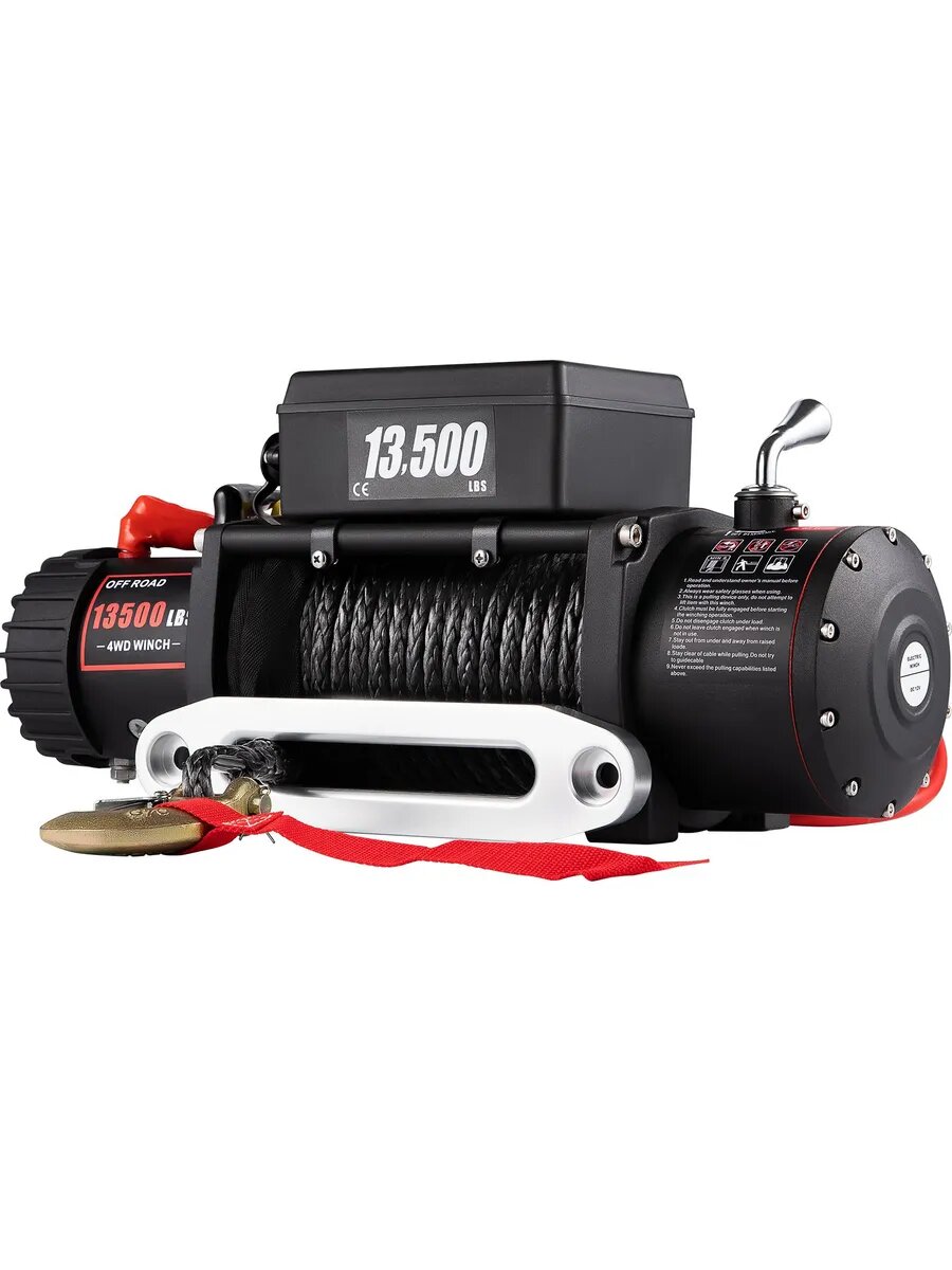 Лебедка электрическая 12v 13500lb 6123кг/24м