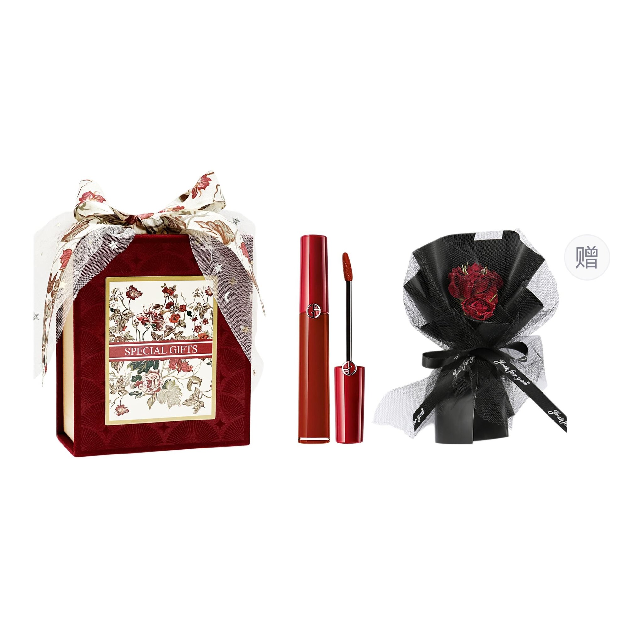 Блеск для губ женский ARMANI Redtube Luxury Star, Sheer Red Velvet, в футляре, матовый, стойкий