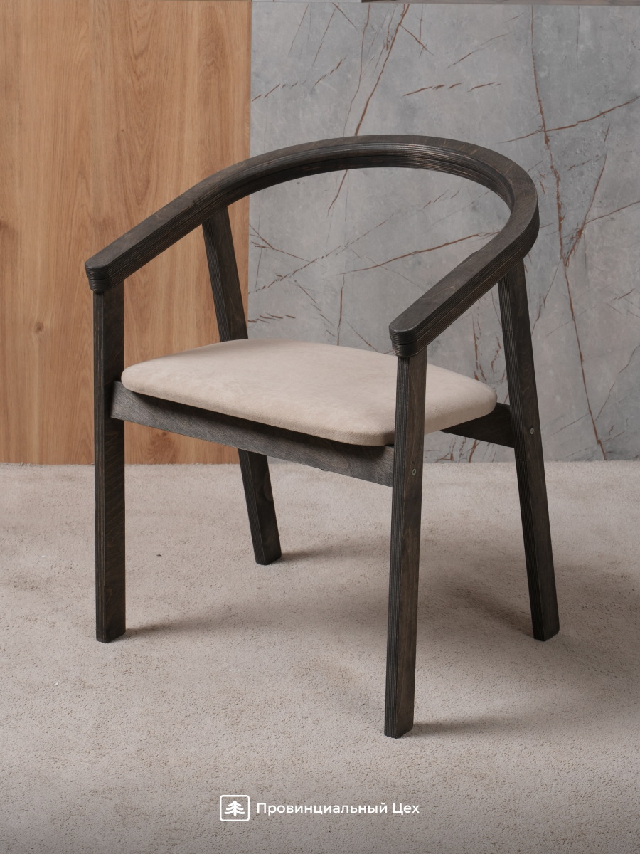 Набор стульев для кухни и гостиной со спинкой мягкие, деревянные кресла / 1 штуки