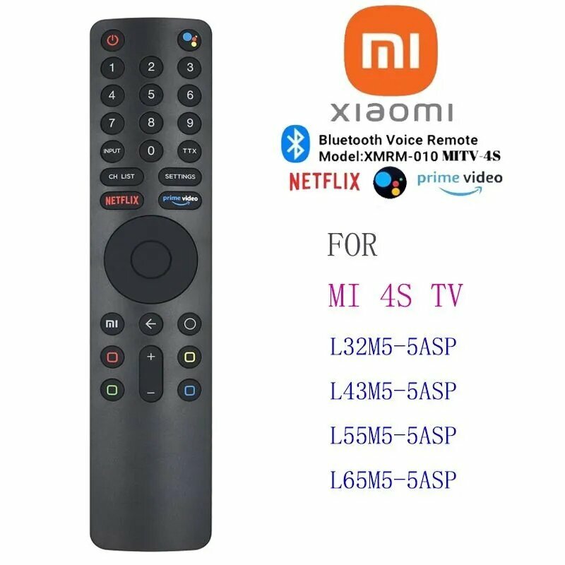 Голосовой лазер Bluetooth для Xiaomi пульт дистанционного управления NETFLIX Prime video XMRM-010 MITV-4S