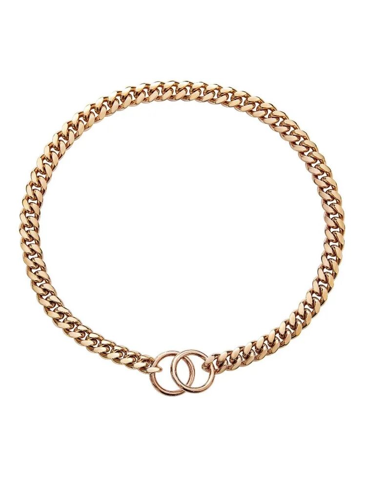 Сверхпрочный ошейник для собак с цепочкой из золота 18 карат, золотая цепочка 10 мм, металлическая цепь из нержавеющей стали, ошейник для тренировки ходьбы