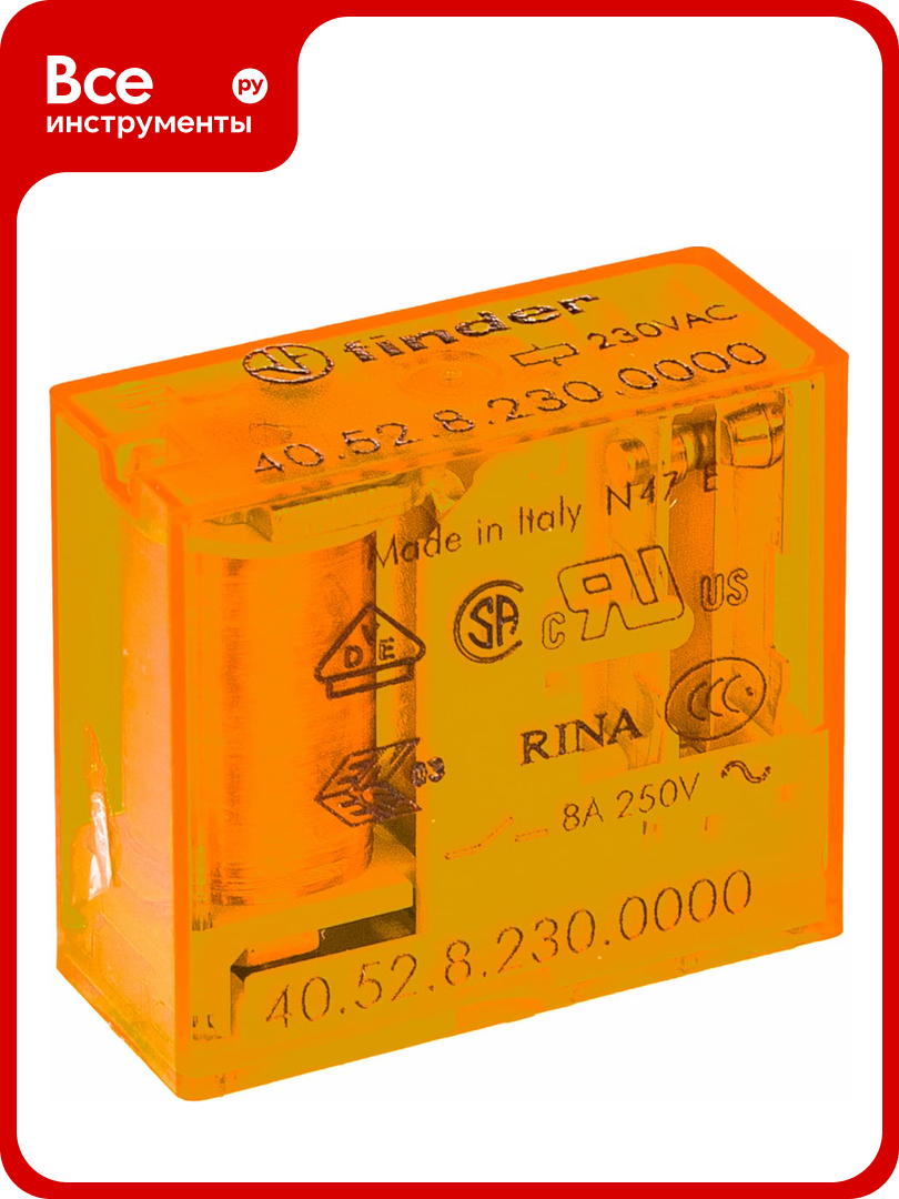 Миниатюрное универсальное электромеханическое реле Finder 405282300000