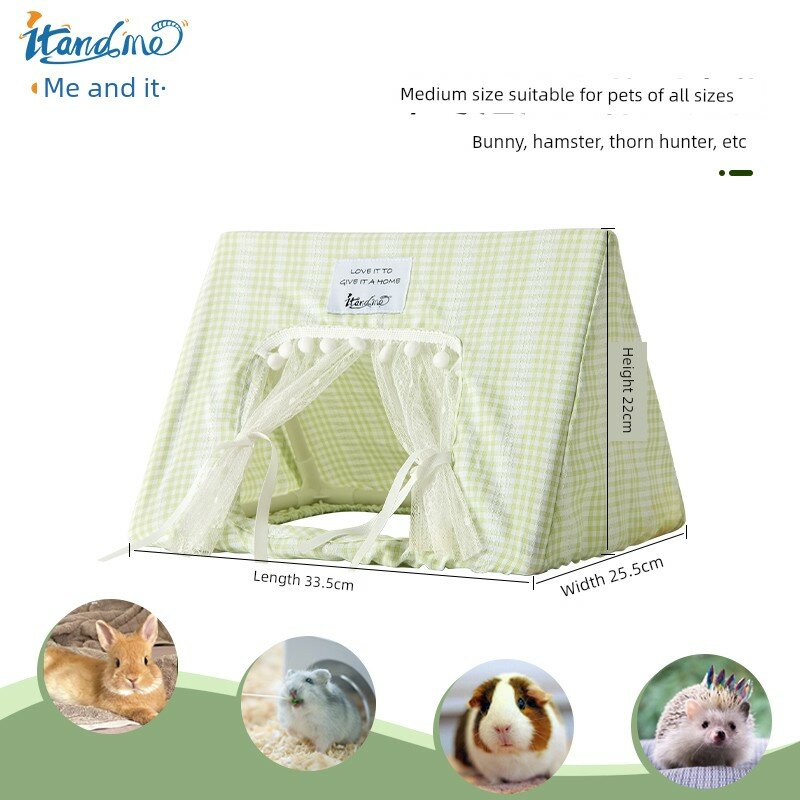 У меня есть убежище для морских свинок, специальный домик-убежище для кроликов и морских свинок, небольшой домик,
