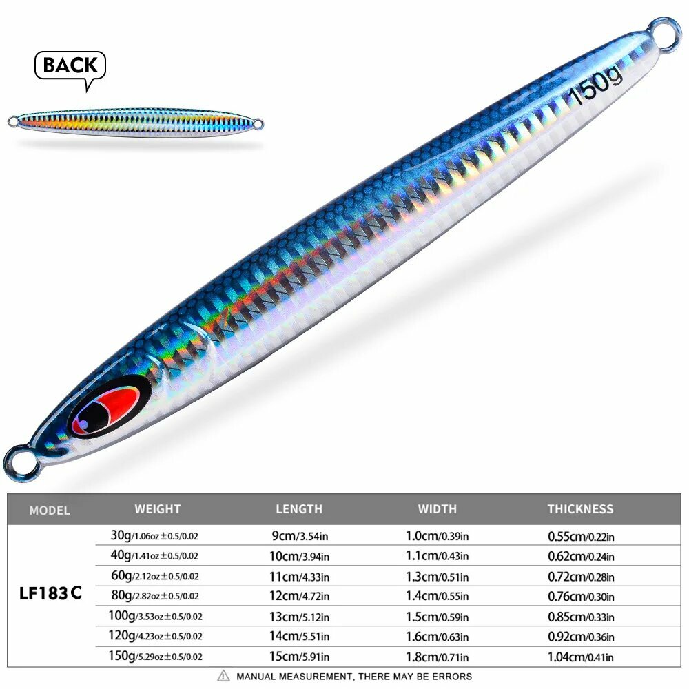 Приманка джиг Proberos LF183C, 30-100 г, Синий, color C